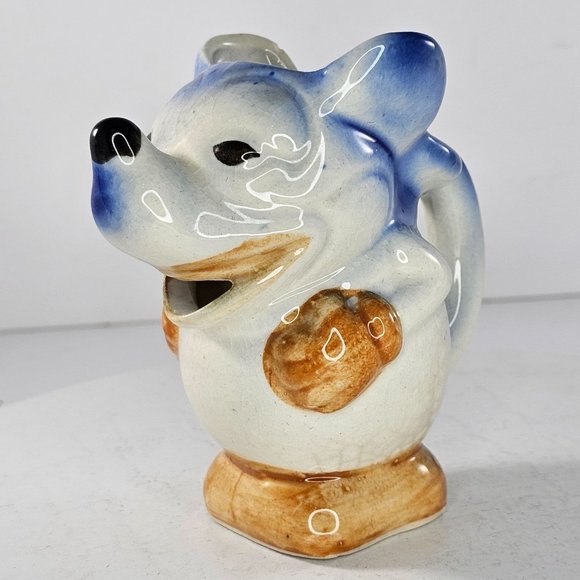 Leeds Pottery | Dining | Vintage Mickey Mouse Creamer Pitcher Blue ...